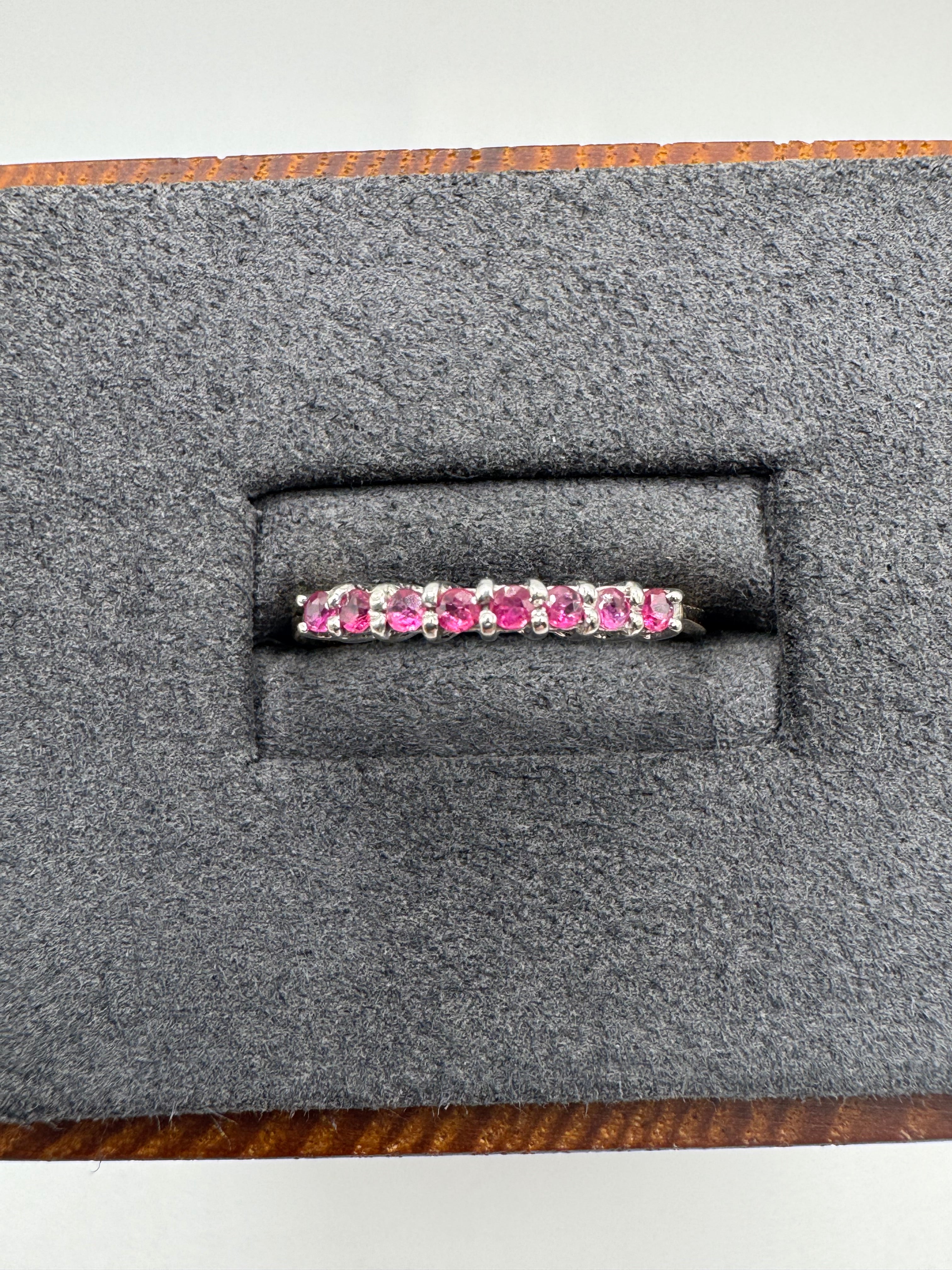 9ct gold ruby half eternity ring – gunnersjewellers